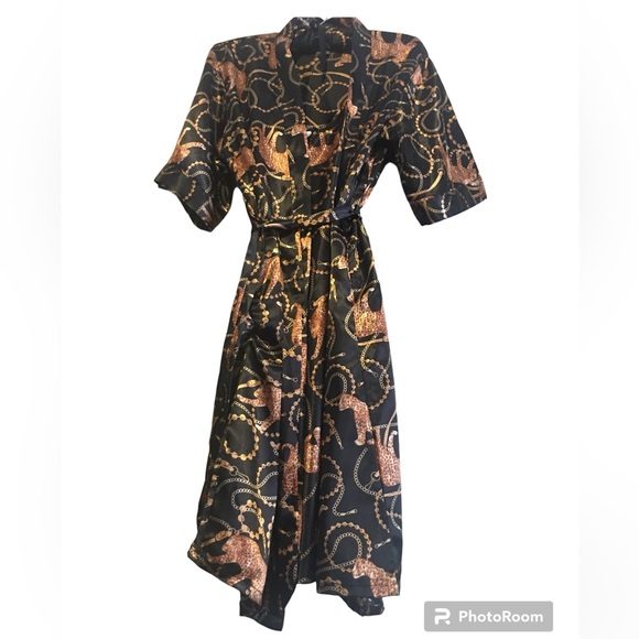 Emily Stacey | Intimates & Sleepwear | Emily Stacey Small Satin Panther ...